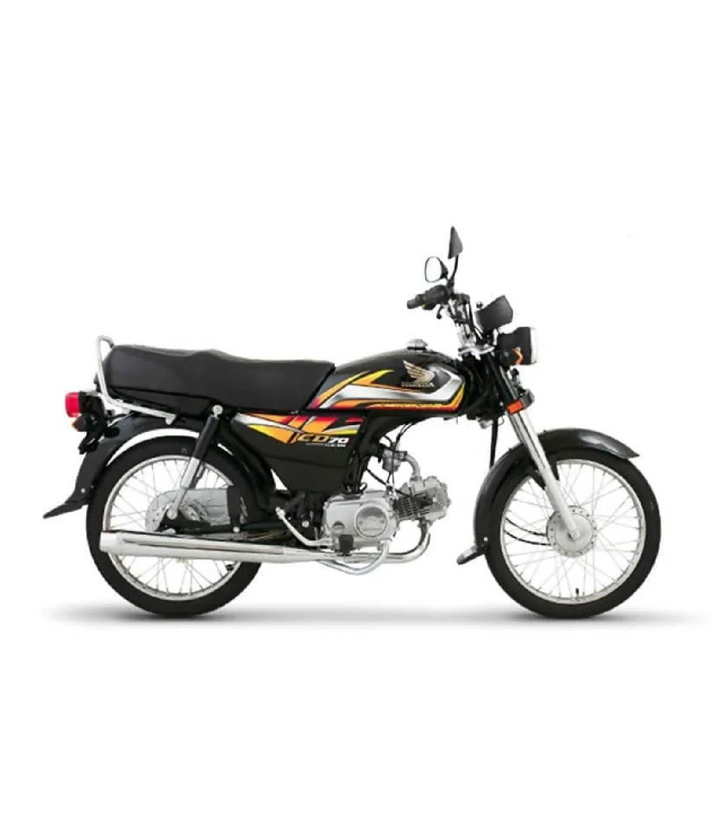 Honda CD 70 Bike Black – Talha Electroincs